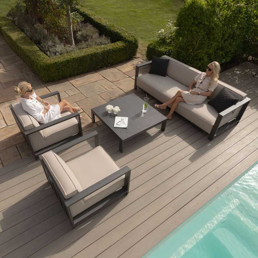 Maze Ibiza Outdoor Sofa Set Garden Sofa Set With 2 Chair 1 Sofa With Table